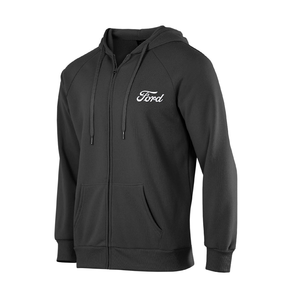 Ford Script Zip Hoodie - Black – Ford Store Australia